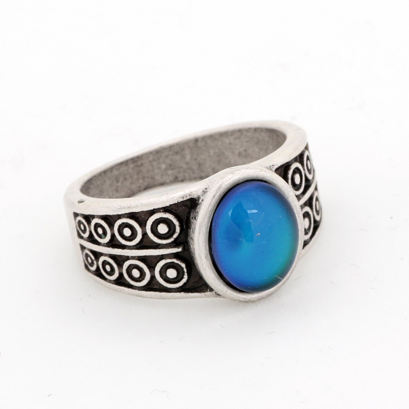 Cool Design Emotion Feeling Gemstone Mood Ring